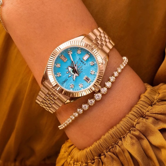 Timex | Accessories | New Timex X Jacquie Aiche Legacy Intuition Watch ...